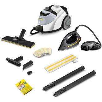 Karcher Dampfreiniger K&auml;rcher sc 5 EasyFix Iron mit Hei&szlig;wasser-Zuschaltung, Dampfdruck: 4,2 bar, Aufheizzeit: 3 min., Fl&auml;che: ca. 150 m&sup2;, Tank: 0,5 l + 1,5
