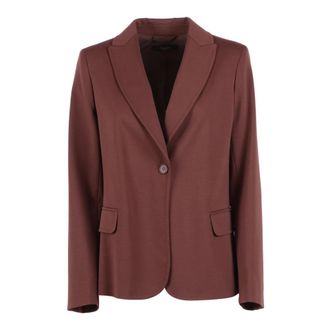 Max Mara Giacca in Jersey - - Jackets - Damen - Braun - XL