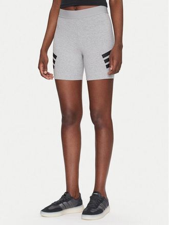 adidas Bikershorts Future Icons 3-Stripes JE0165 Grau Slim Fit