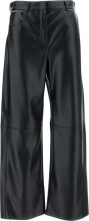 Max Mara Femme, Pantalons, Noir, Taille: 38 FR Wide Jeans