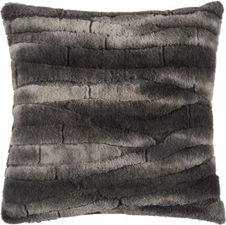 Pad Cozy - Kissenhülle - Kunstpelzkissen - Kissen aus Kunstfell - Farbe: Grau - wunderbar kuschelig und weich - 50 x 50 cm - ohne Füllung