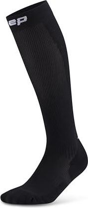 CEP Chaussettes de course longues avec compression pour homme, Core 5.0 Tall, circulation sanguine optimale et récupération rapide, Noir, XL