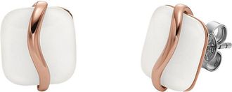 Skagen Damenohrstecker Sofie Sea Glass Organic Shape wei&szlig;, SKJ1817791