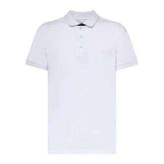 Fay Stretch Piqu&eacute; Polo - - Tops - Herren - Wei&szlig; - 3XL