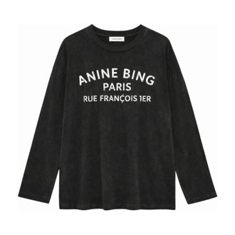 Anine Bing Damen, Sweatshirts & Hoodies, Schwarzk, XSGr&ouml;&szlig;e