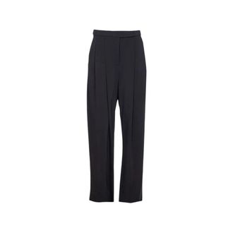 Pinko Pleated Straight Leg Hosen - - Trousers - Damen - Schwarzk - L