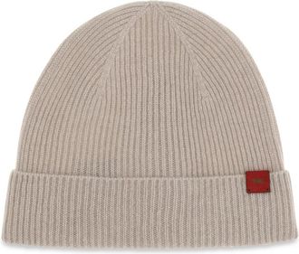 Kiton Rippstrick-M&uuml;tze aus Merinowolle - - Accessories - unisex - Beige - ONE SIZE