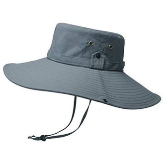 Generic Chapeau pour femme - Pliable - Imperm&eacute;able - Pour homme - Casquette de protection respirante - Casquette de baseball - Bonnet de bain - Tissu, gris fo