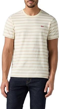 Levi's Lse_SS Original HM Tee T-Shirt, Tobi Stripe Afterglo, L Hommes