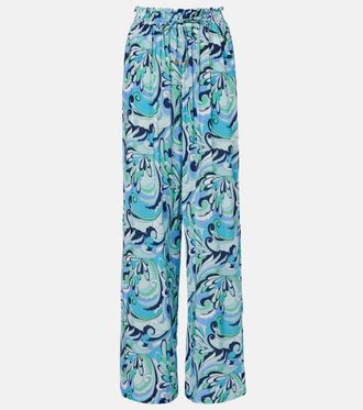 Melissa Odabash Pantalon palazzo Reese imprim&eacute;