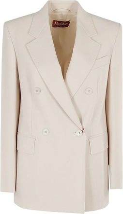Max Mara Femme, Vestes, Beige, Taille: 36 FR Lamella Double-Breasted Blazer