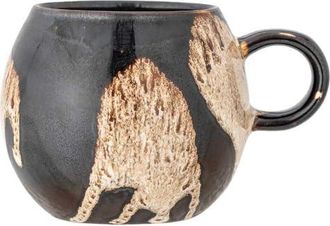 Bloomingville Paula Tasse 275 ml, Steingut, D9 cm, H8 cm - Perfekt f&uuml;r deinen t&auml;glichen Kaffee- oder Teegenuss, edler Kaffeebecher f&uuml;r deinen Fr&uuml;hst&uuml;ckstisch