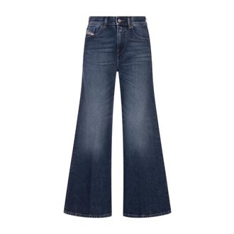 Diesel Blaue Hose mit Verdecktem Rei&szlig;verschluss - - Jeans - Damen - Blau - W29