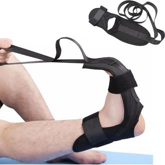Generico Yoga-G&uuml;rtel f&uuml;r Stretching, rutschfester G&uuml;rtel mit Griff f&uuml;r Training und Dehnung, &Uuml;bungsband f&uuml;r Pilates - f&uuml;r Frauen, M&auml;nner, Jugendliche, Sportler
