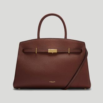 DeMellier The Midi Hudson Grain fin marron chaud DeMellier