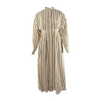 Max Mara Femme, Robes, Beige, Taille: 34 FR Robe en lin Yole 24112210