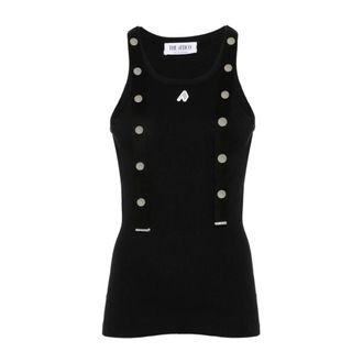 The Attico Schwarzes Topwear f&uuml;r Frauen Ss24 - - Tops - Damen - Schwarzk - M