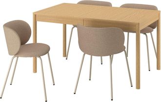 IKEA TONSTAD / KRYLBO Tisch und 4 Stühle