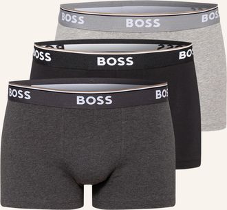 HUGO BOSS 3er-Pack Boxershorts Power grau