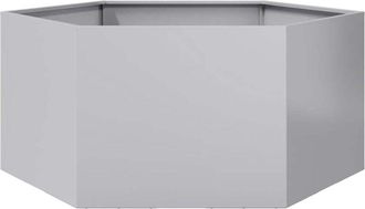 vidaXL Vidaxl - Jardini&egrave;re hexagone 104x90x45 cm acier galvanis&eacute;