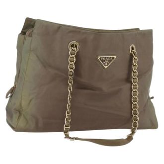 Prada Pre-owned Nylon Tote - - Pre-owned - Damen - Gr&uuml;n - ONE SIZE