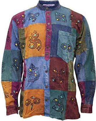 Shopoholic Fashion Chemise de vacances pour homme en patchwork, Multicolore, M