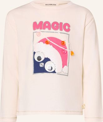 BILLIEBLUSH Longsleeve Mit Schmuckperlen weiss