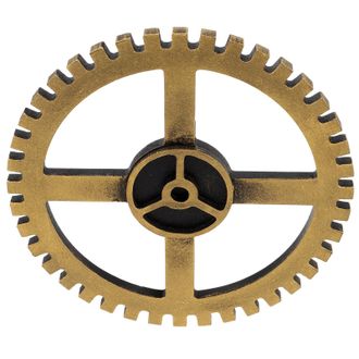 NUOBESTY Holzzahnrad Wanddekoration im Industrie Stil Kleines H&auml;ngendes Zahnrad aus Langlebigem Material Vintage Wandkunst f&uuml;r Wohnzimmer und B&uuml;ro