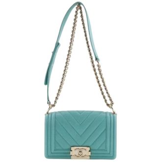 Chanel Pre-owned Boy Shoulder bag - Femme - Pre-owned - Bleu - Taille: ONE Size