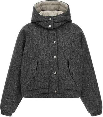 Brunello Cucinelli Daunenmantel - Grau