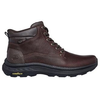 Skechers Coupe d&eacute;contract&eacute;e &agrave; enfiler : Pollard - Waylon, Rouge et marron, 38 EU