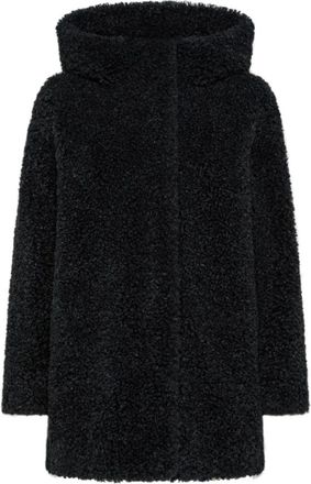 Roberto Ricci Design Rrd, Femme, Vestes, Noir, Taille: 38 FR Hooded Faux Fur Jacket