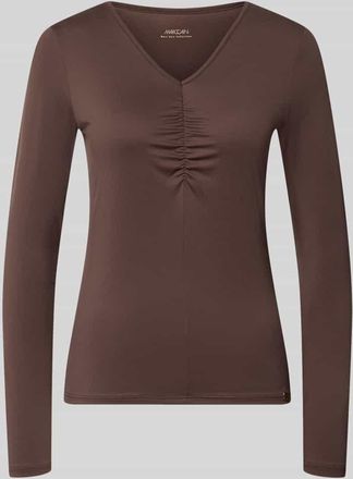 Marc Cain Langarmshirt mit abgerundetem Rumpfabschluss