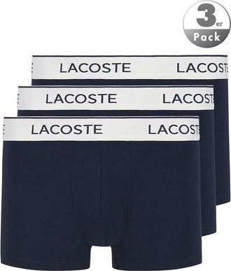 Lacoste Herren Trunks blau Baumwolle & Mix unifarben