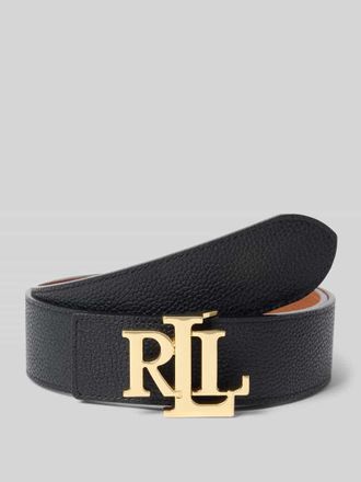 Lauren Ralph Lauren Wendeg&uuml;rtel aus Rindsleder mit Label-Applikation