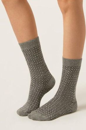 Calzedonia Bundlose Socken Mit Glitzer Grau
