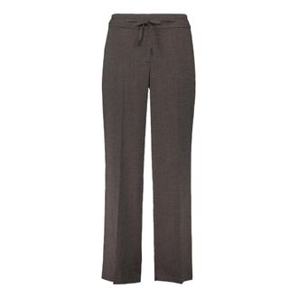 Betty & Co Gemusterte High-Waist-Hose - - Trousers - Damen - Schwarzk - 3XL