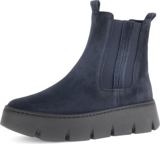 Gabor Damen Chelsea Boots, Frauen Stiefeletten,Best Fitting,uebergangsschuhe,uebergangsstiefel,Schlupfstiefel,flach,Bootee,Pazifik,38.5 EU / 5.5 UK