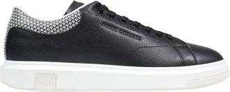 A|X Armani Exchange Homme, Chaussures, Noir, Taille: 44 1/2 EU Baskets Sportives Slip-On avec Lacets