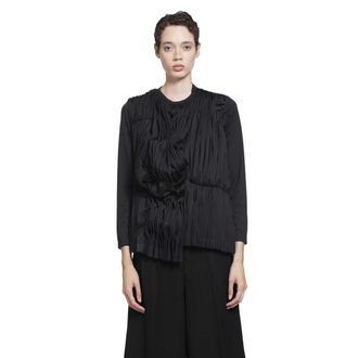Comme Des Gar&ccedil;ons Pleated Nylon Top