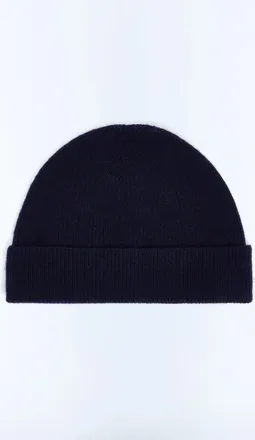 Fursac Bonnet en laine et cachemire c&ocirc;tel&eacute; - Taille Unique - Homme