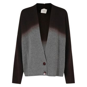 Alysi Fancy Ombr&eacute; Cardigan - - Knitwear - Damen - Grau - XS