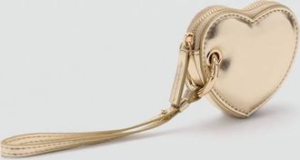 Mango Geldb&ouml;rse mit Herz-Schl&uuml;sselanh&auml;nger gold - Damen - Einheitsgr&ouml;&szlig;e - MANGO