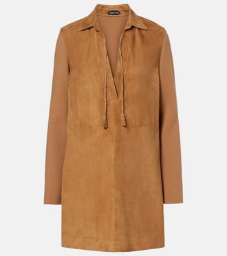 Tom Ford Minikleid aus Veloursleder