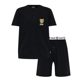 Moschino Zweiteiliges Pyjama-Set - - Nightwear & Lounge - Herren - Schwarzk - 2XL