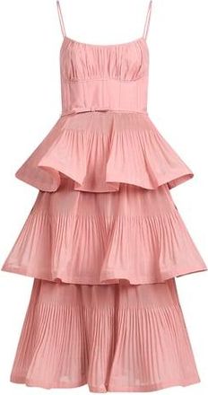 Zimmermann Robe midi pliss&eacute;e &agrave; volants