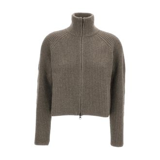 Lisa Yang Femme, Pulls, Beige, Taille: 40 FR Giacca Cardigan