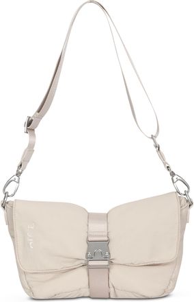 Expatrié Kleine Handtasche Damen Beige - Bobby - Crossbody Puffer Bag aus Nylon - Umhängetasche mit Schnalle & Reißverschluss - Puffy Nylontasche - Wasserabwei