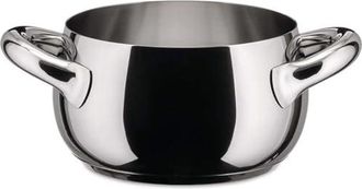 Alessi MAMI Kasserolle mit zwei Griffen aus Edelstahl, 24 cm, Silber