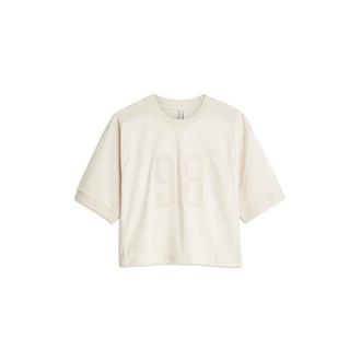 Summum Top Mesh and Jersey - - Tops - Damen - Beige - XL